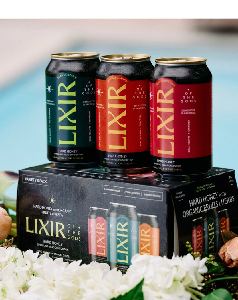 LIXIR of the gods- Home of Hard Honey - A sparkling mead concoction